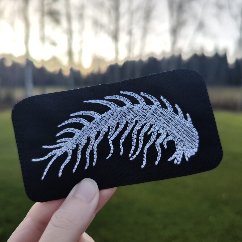 Centipede patch scolopendra creepy art punk patch embroidered - Mottopatch