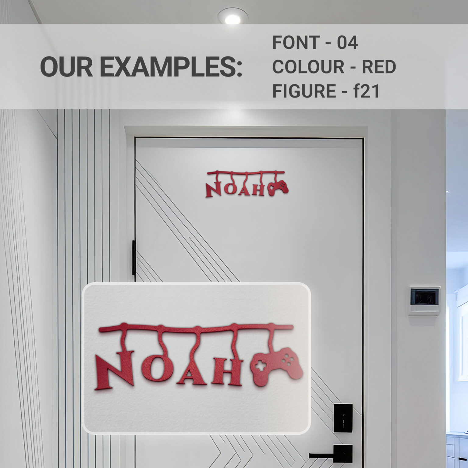 Door Signs with Icons Horse, Dog, Cat, Princess, Unicorn, Car, Gamer ...